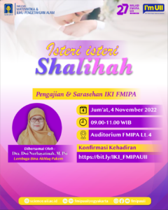 Agenda Kegiatan MILAD KE 27 Fakultas MIPA Universitas Islam Indonesia ...