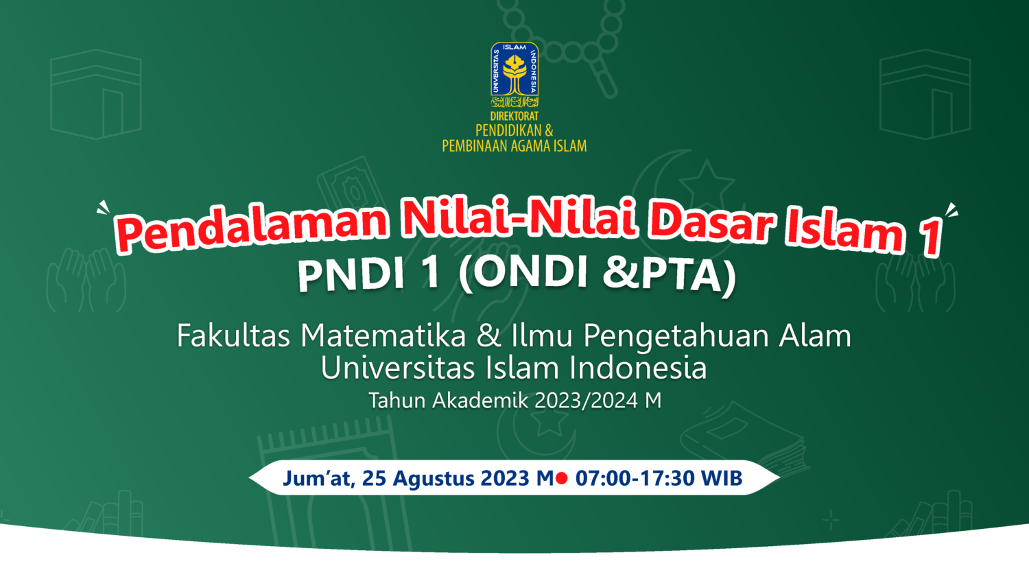 The Information of PNDI 1/ONDI & PTA, Faculty of Mathematics and ...